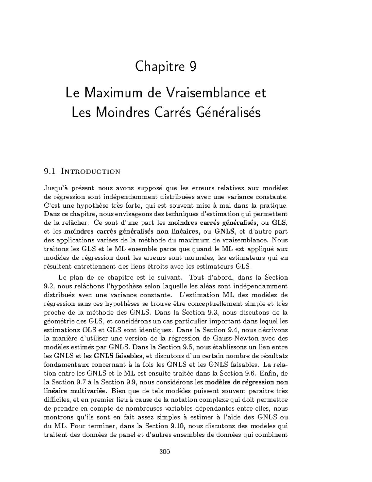 6747319 Ch9 Maximum de Vraissemblance Et Moindres Carres generalises ...