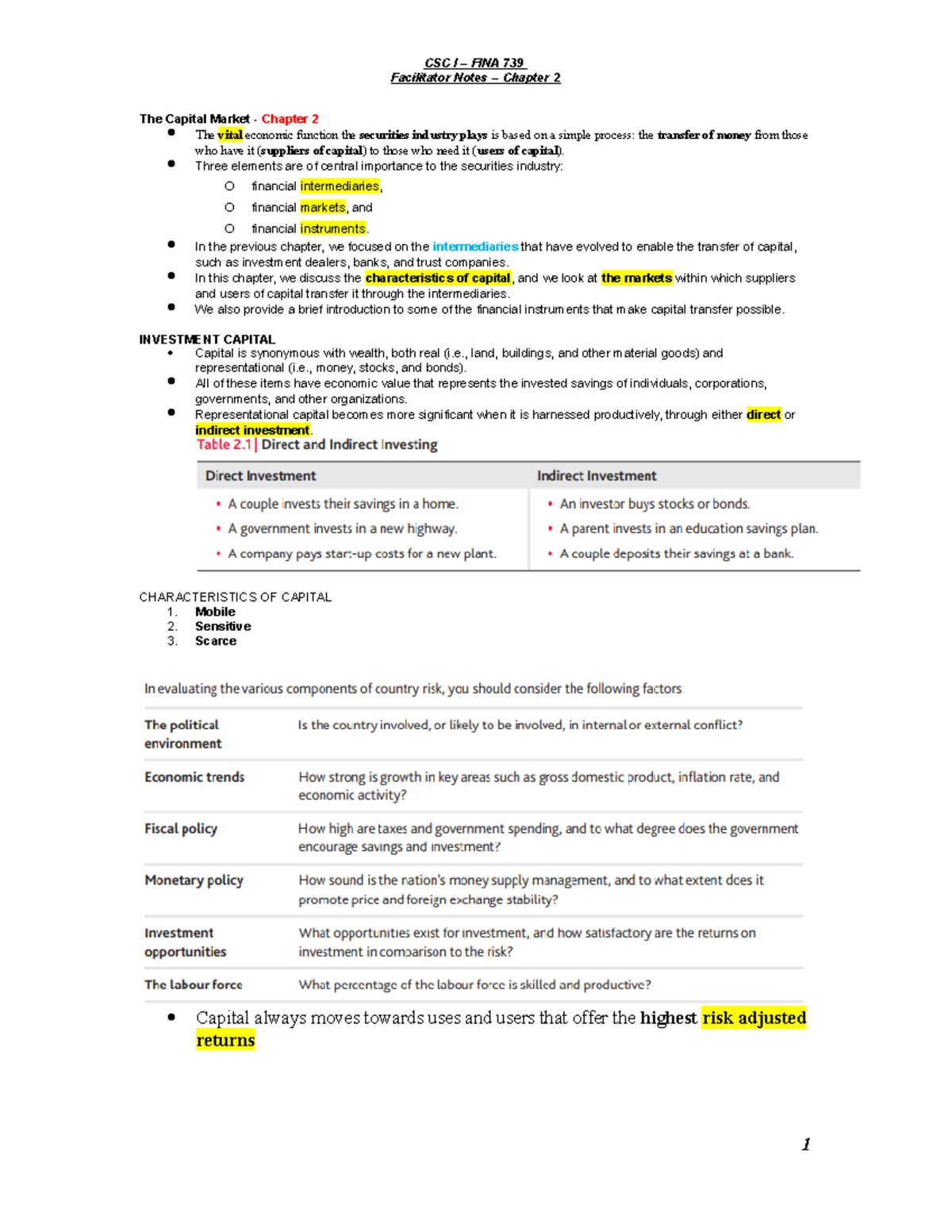 Facilitator Notes - Chapter 2 - Facilitator Notes – Chapter 2 The ...