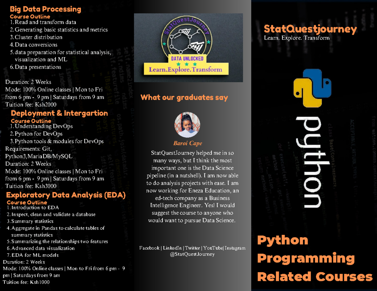 Stat Quest Journey Python Related Courses - StatQuestjourney Python Programming Related Courses ...