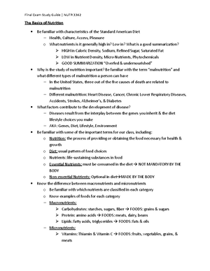 Nutrition Focused Physical Assessment/Exam case Study - caseNUTR 2361 ...