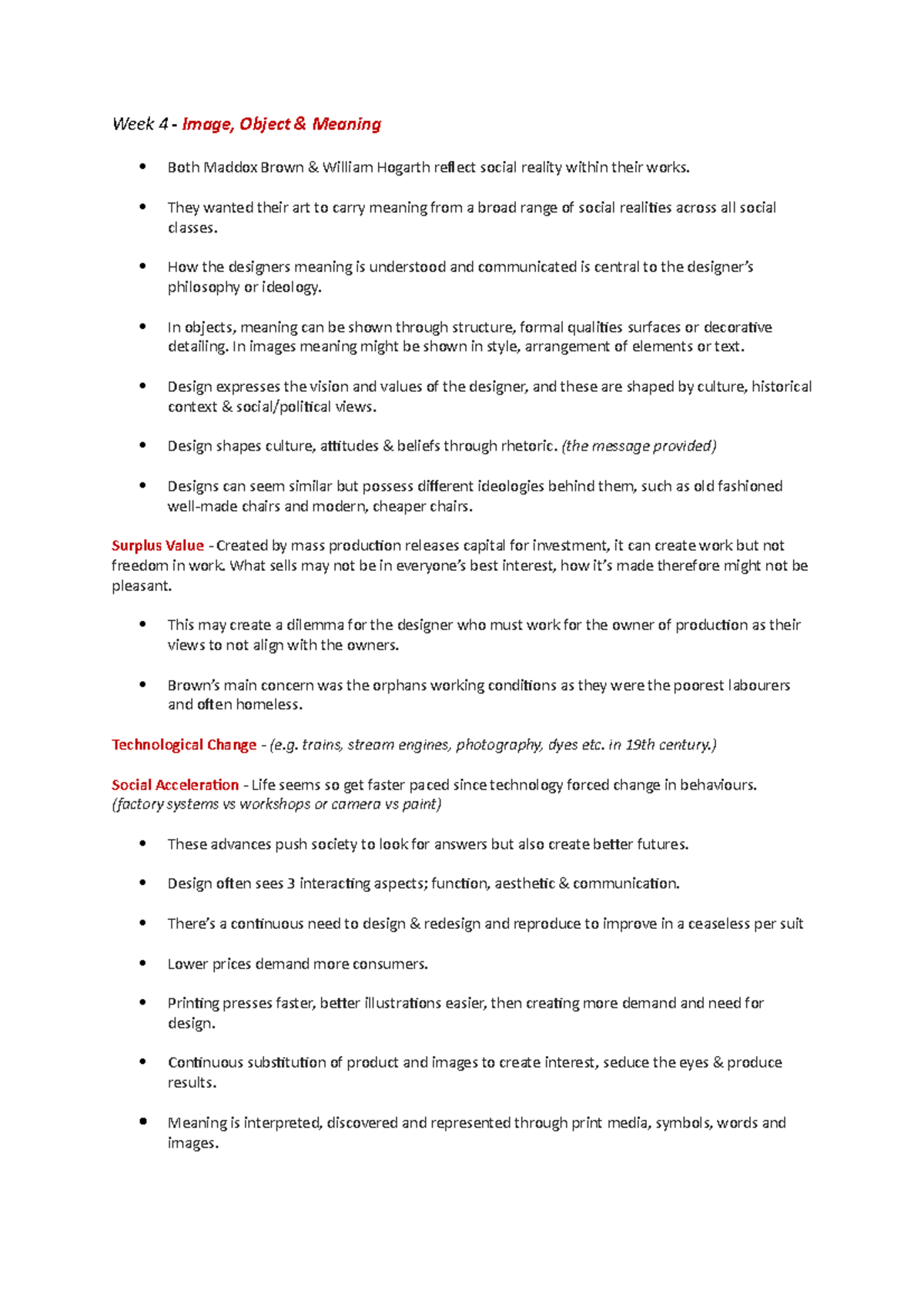 Lecture 4 - Image, Object & Meaning - Week 4 - Image, Object & Meaning ...