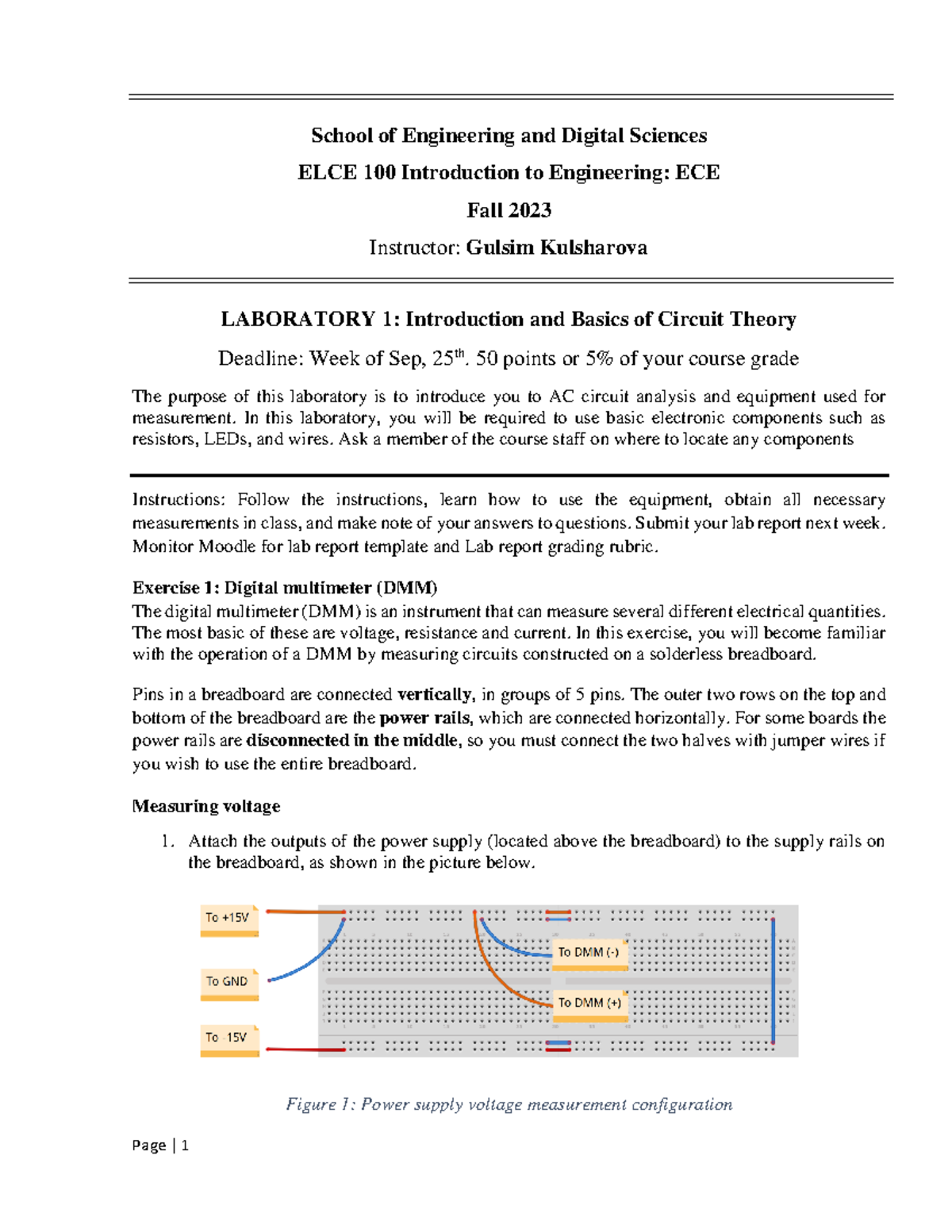 Fall2023 ELCE 100 Lab1 Manual - School of Engineering and Digital ...