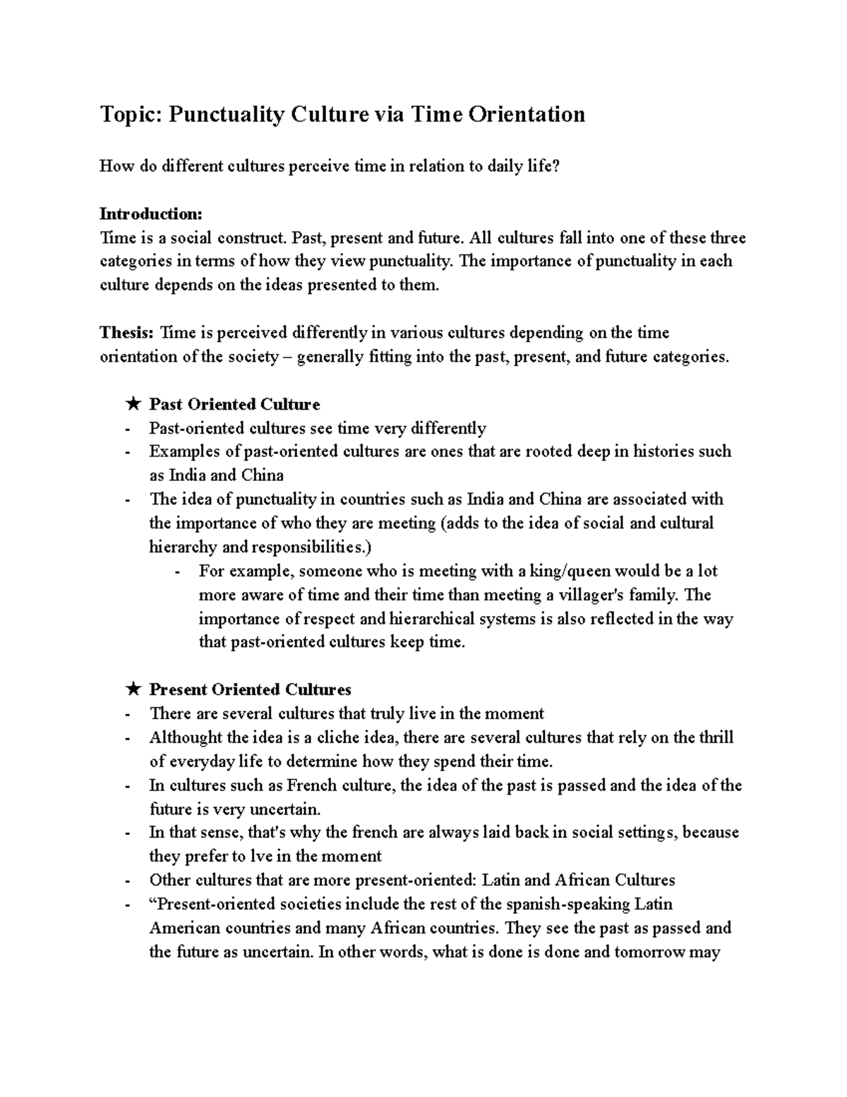 Public Speaking Informative Speech Essay Outline CMN 001 - Topic ...