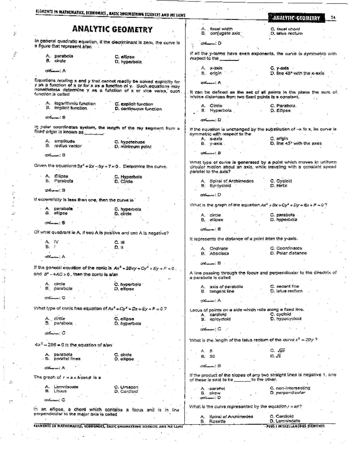 Analytic-Geometry - Analytic Geometry - Mathematics in the Modern World ...