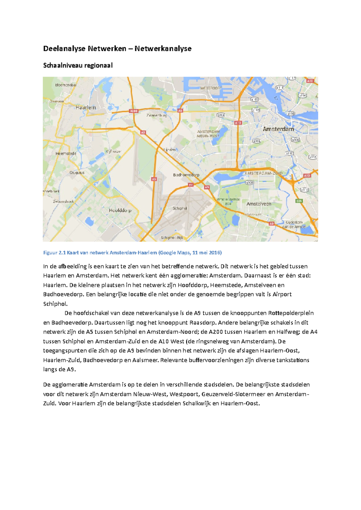 Netwerkanalyse Transport & Planning - Deelanalyse Netwerken ...