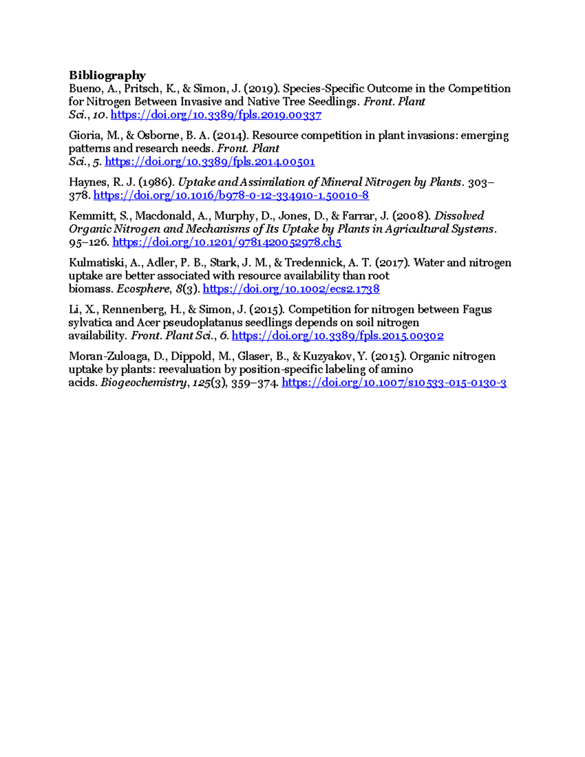 Bibliography - Notes - CHEM 2107 - WGU - Studocu