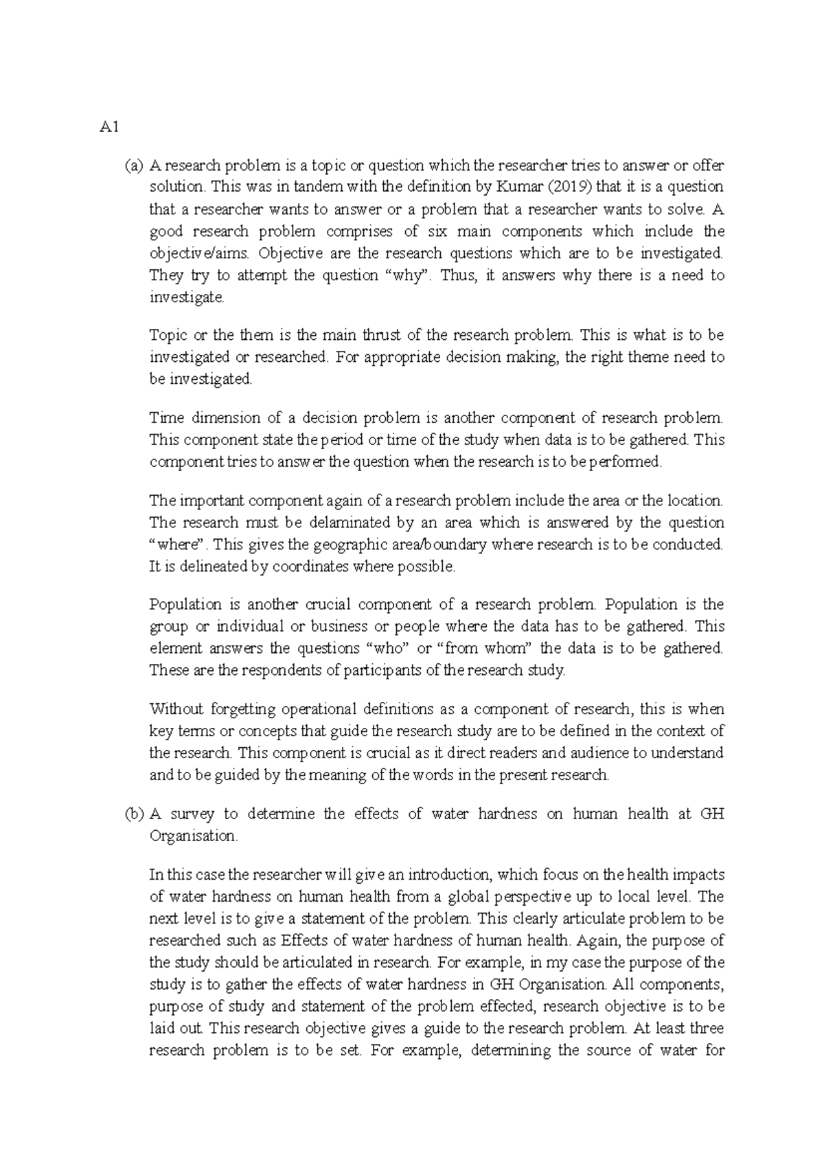 A1 - the research is on advanced research tools on how to improve ...