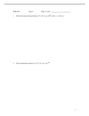 Assignments algebra number 1 - University of Colorado Denver Department ...