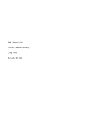 Task 1 Strategic Decision - Strategic Decision Making Western Governors ...