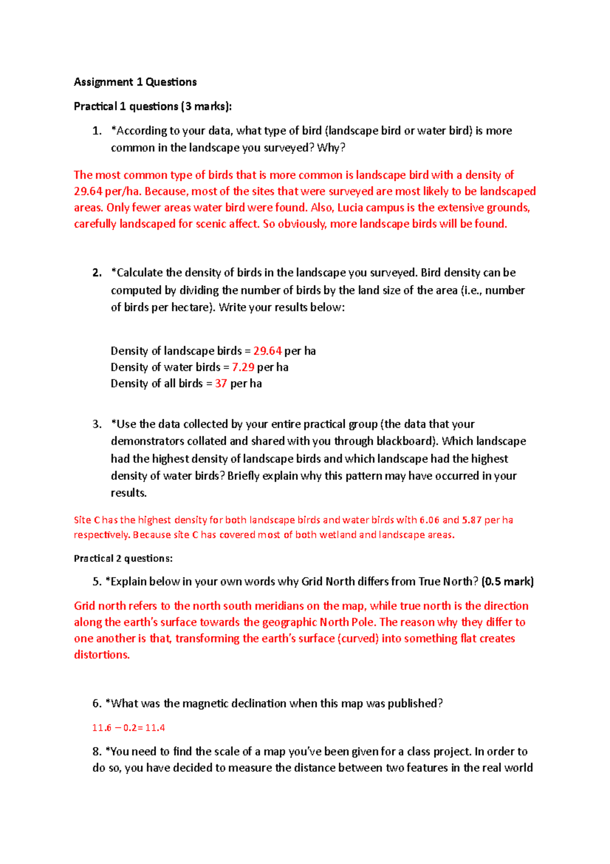 Assignment one to five - Assignment 1 Questions Practical 1 questions ...