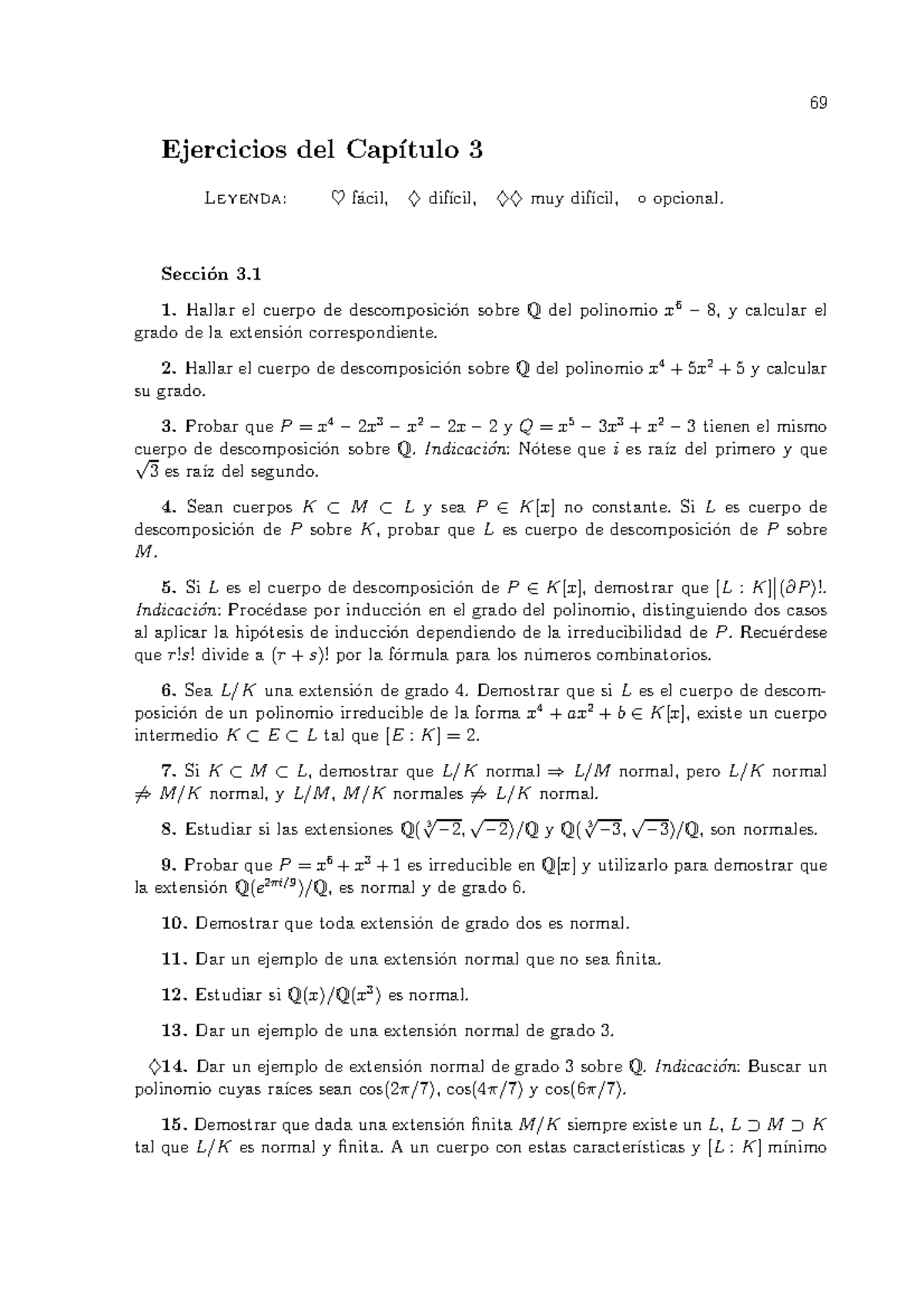 Tg hoja 3 - EJERCICIOS DE ALGEBRA DEL PROFE FERNANDO CHAMIZO - 69 ...