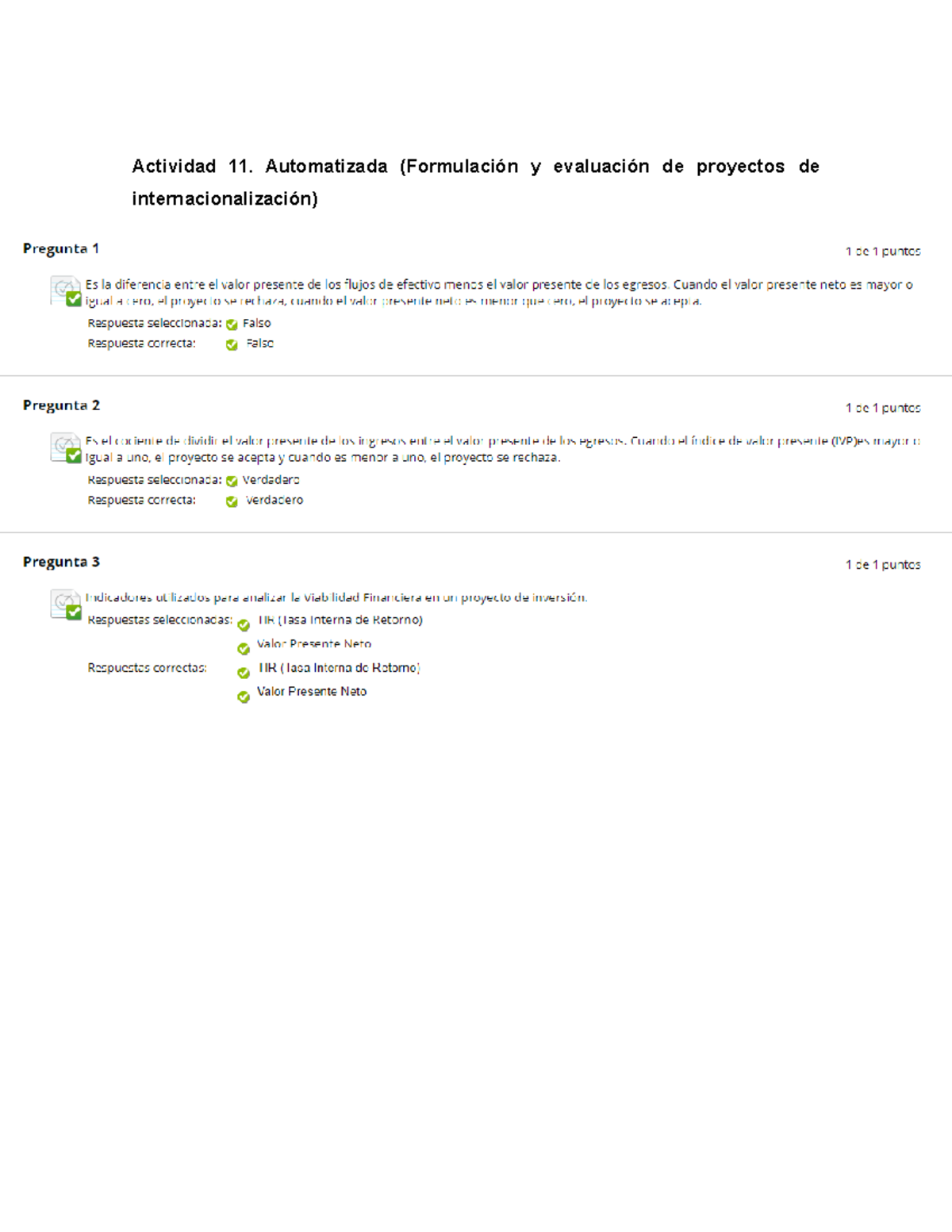 A11 ILS - formacion y evaluacion de proyectos - Actividad 11. Automatizada (Formulación y ...