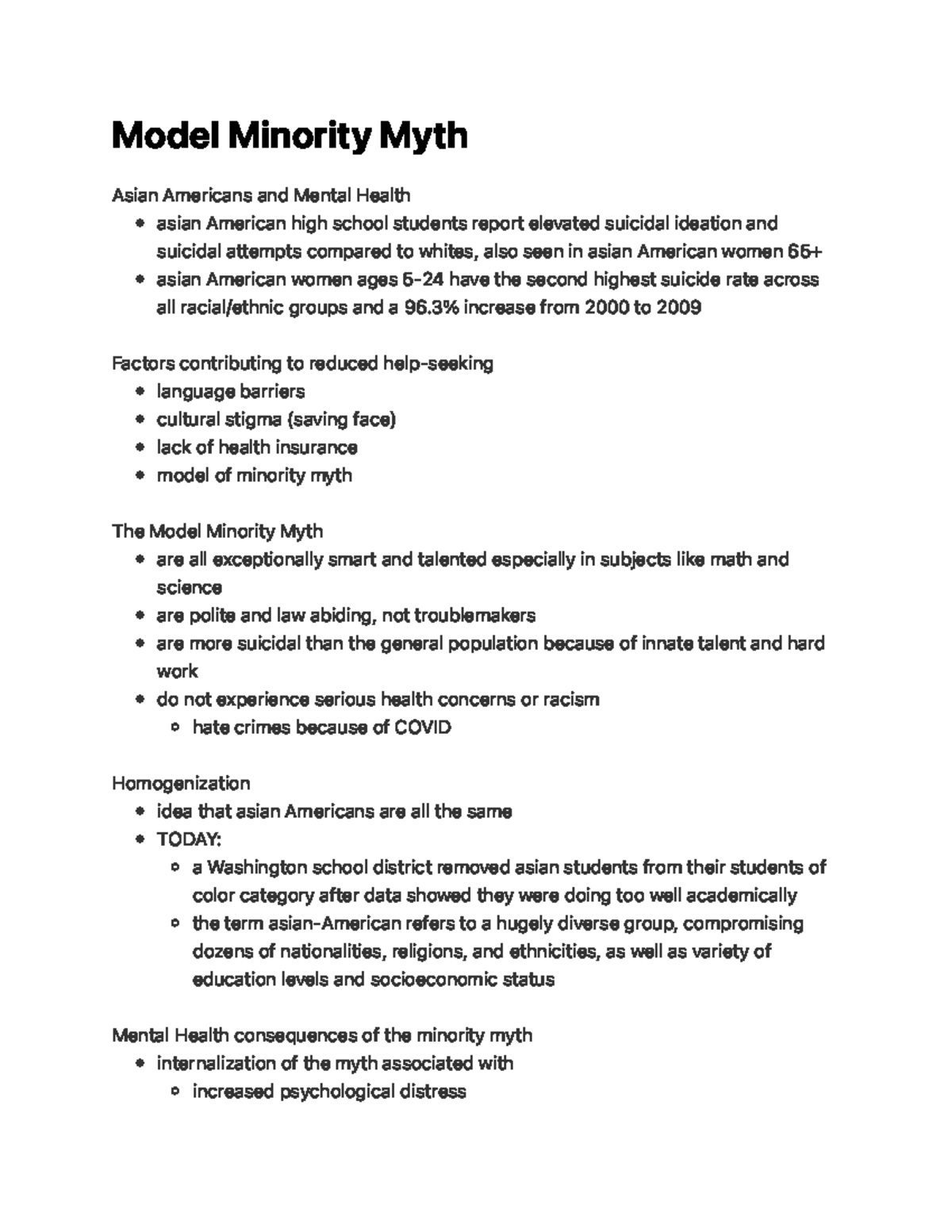 Model Minority Myth - Monica Kearney - M o d e l M i n o r i t y M y t ...