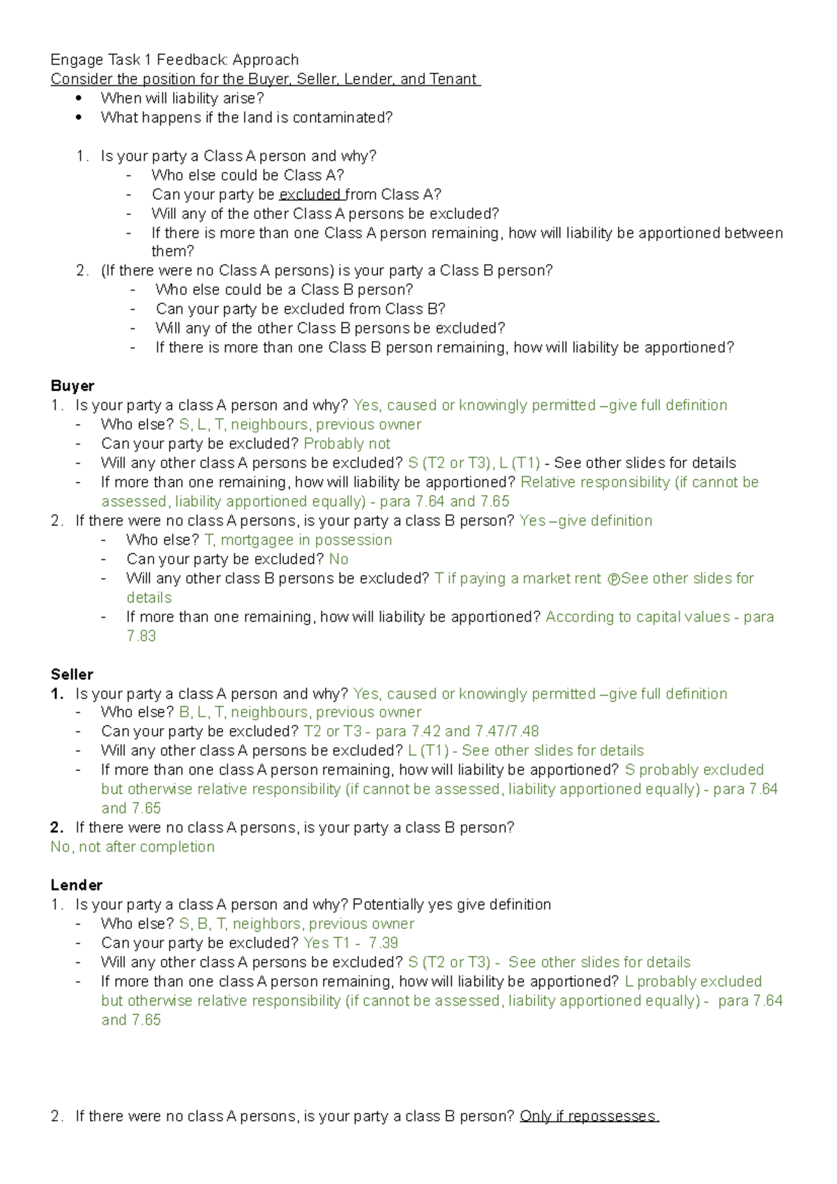Unit 2 - Engage Task 1 Feedback 2 - Engage Task 1 Feedback: Approach ...