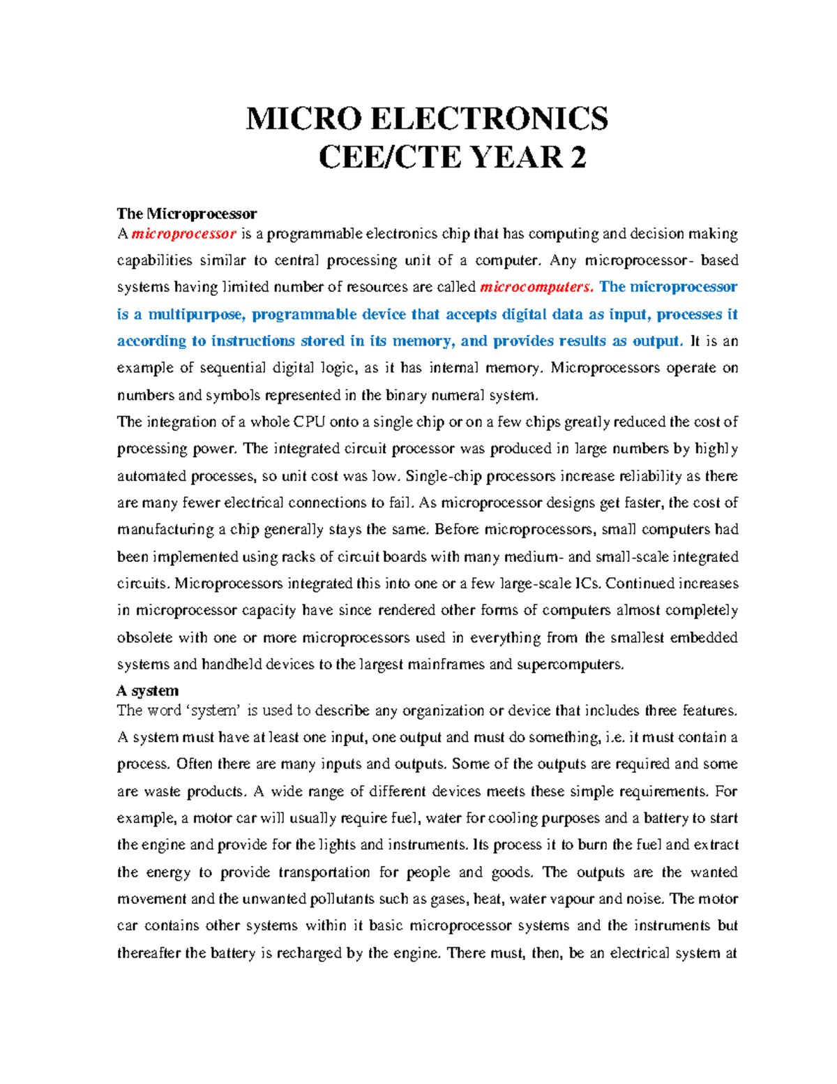 Microelectronics Complete - electrical engineering - MMTVC - Studocu