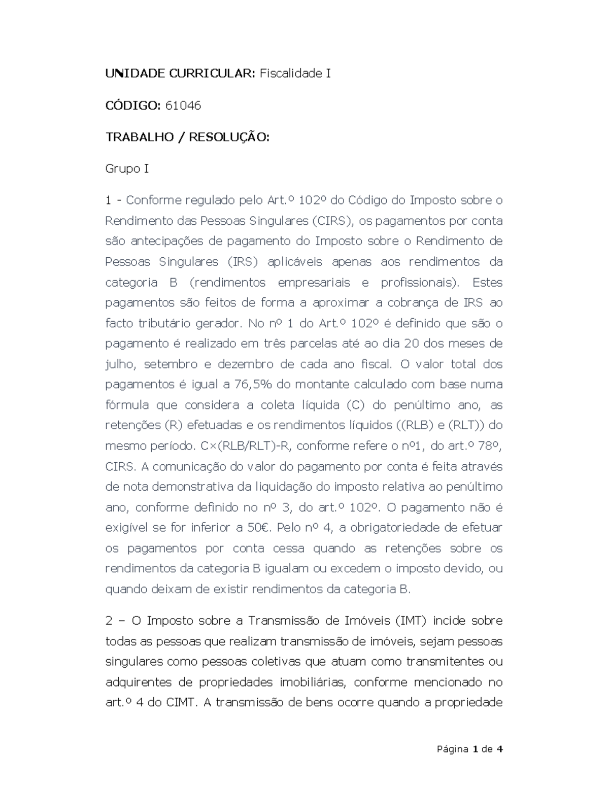 Efolio Global 23 24 - Trabalho obrigatório de final do semestre - UNIDADE CURRICULAR ...