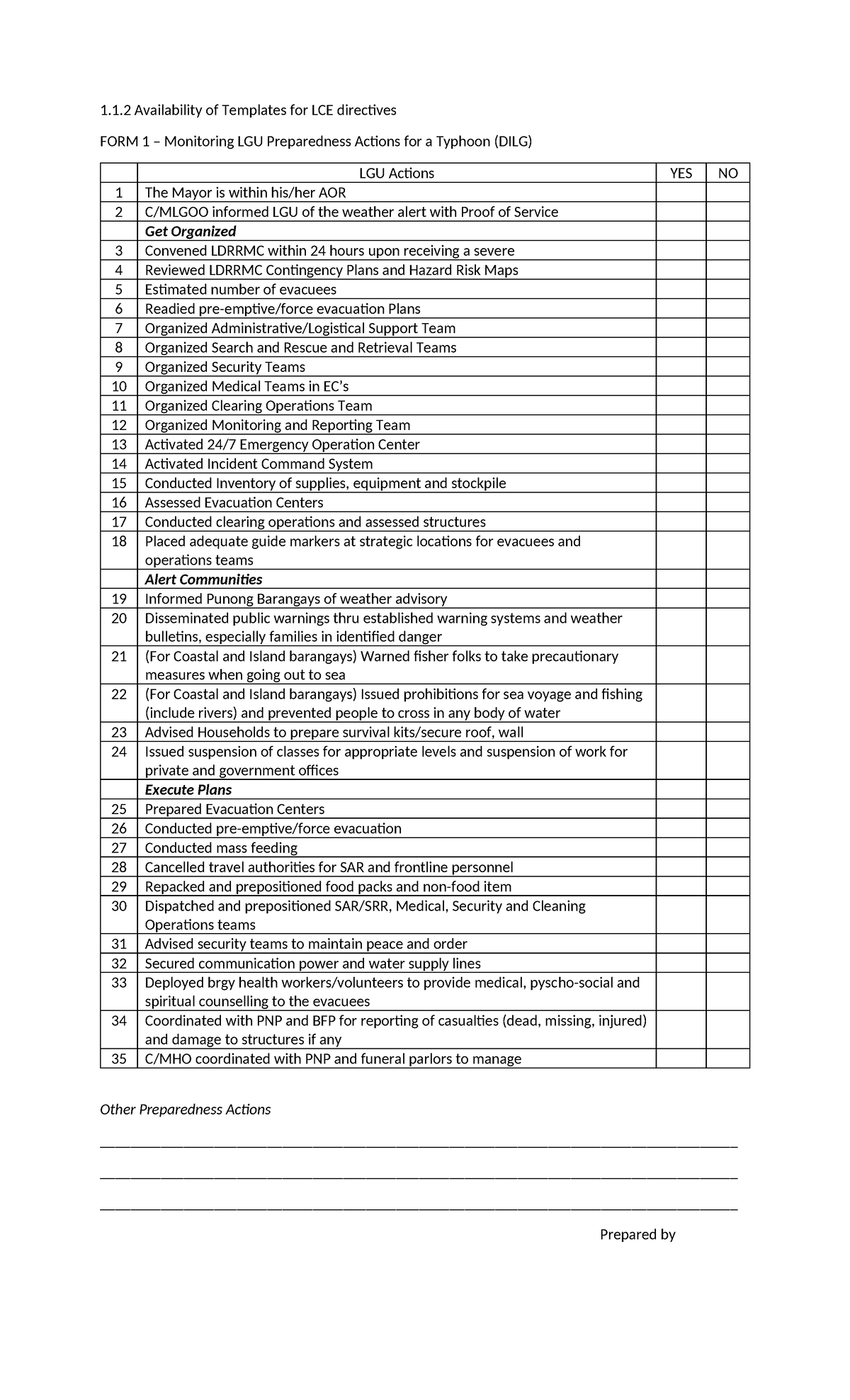 DILG Template - 1.1 Availability of Templates for LCE directives FORM 1 ...