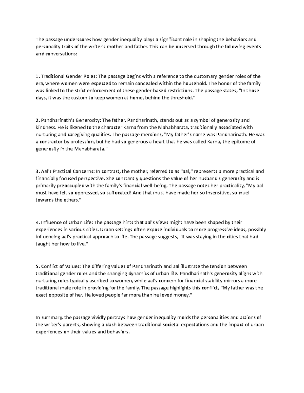 English ca assignment - hghjgdakfsgk - The passage underscores how ...