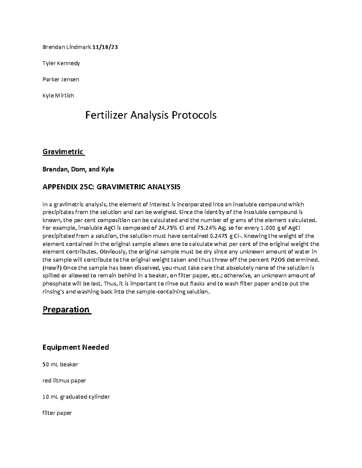 Protocols - Brendan Lindmark 11/10/2 3 Tyler Kennedy Parker Jensen Kyle ...