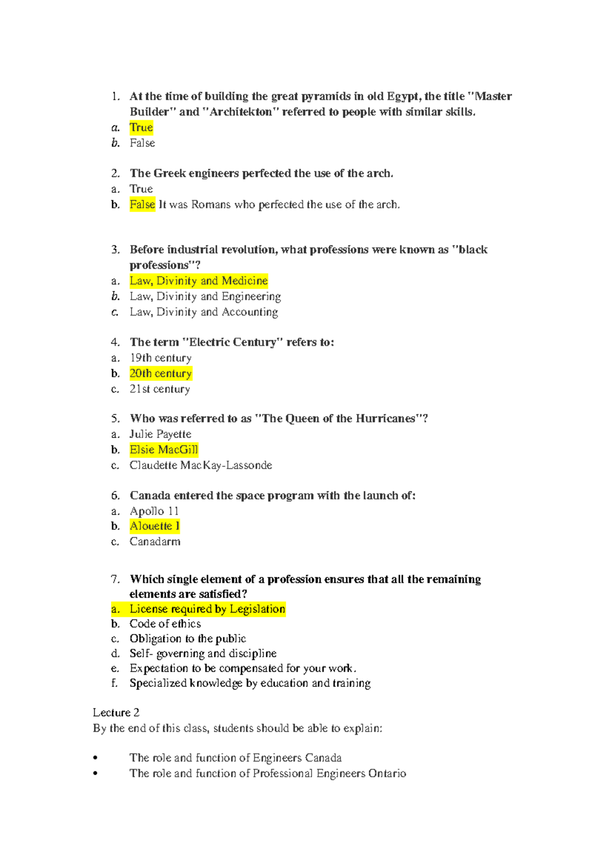 Final Exam-Questions solutions 2020 ans - At the time of building the ...