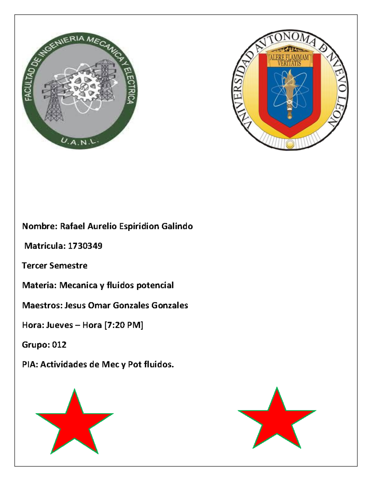 PIA, MEC,FLU,- Rafael Aurelio Espiridion Galindo-MT 1730349 - Nombre ...