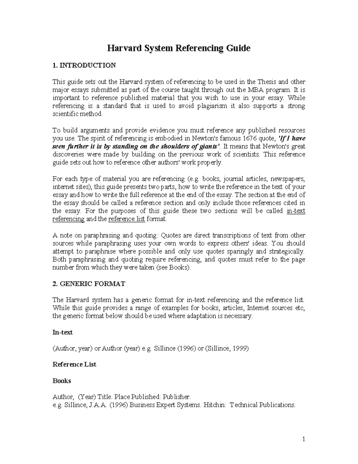 Harvard referencing guide - H H a a r r v v a a r r d d S S y y s s t t ...