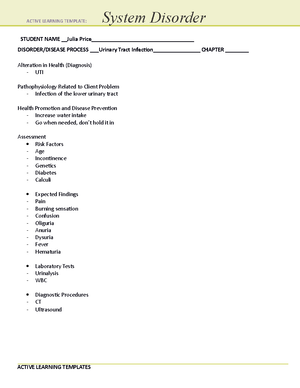 Ulcerative Colitis - ACTIVE LEARNING TEMPLATES THERAPEUTIC PROCEDURE A ...