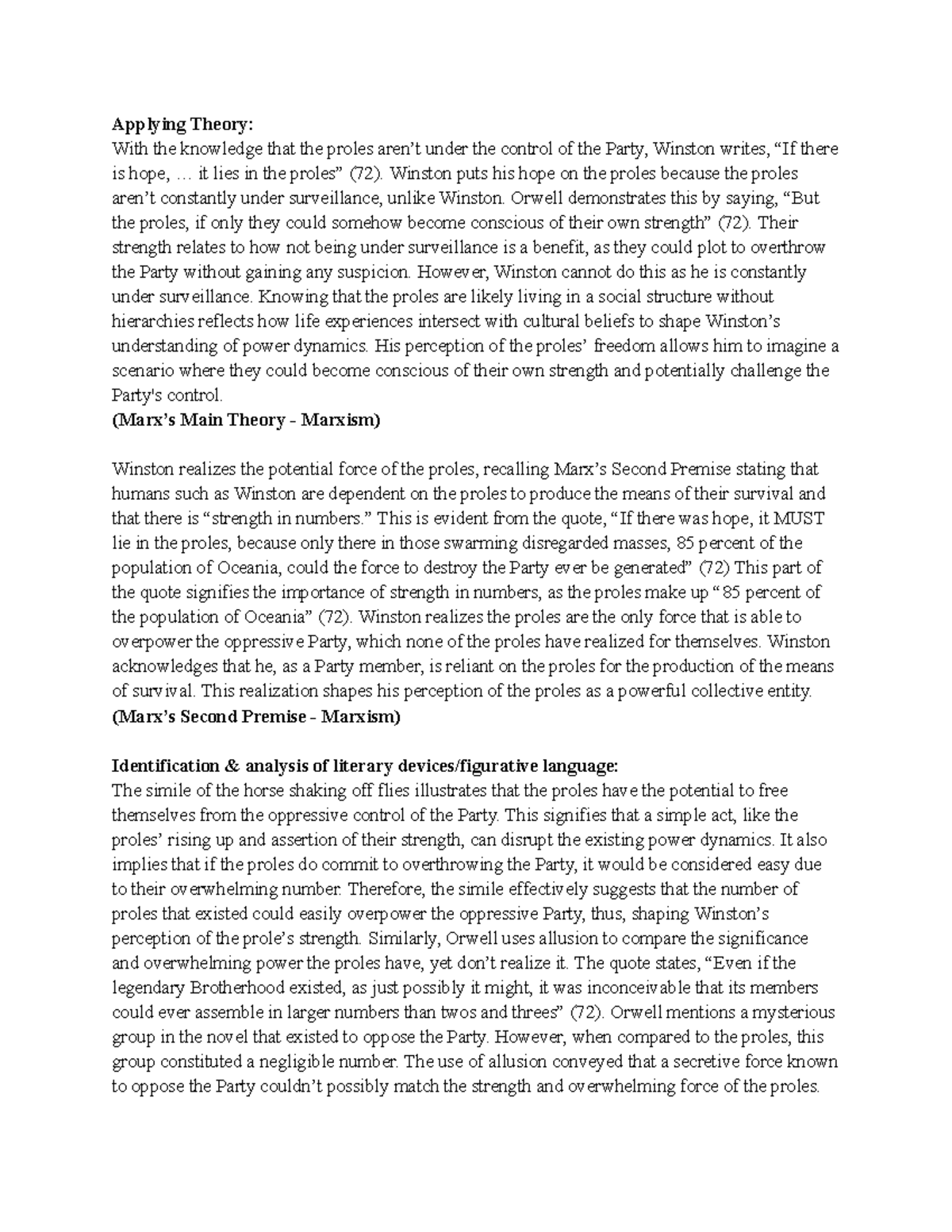 DEN 4 - Double Entry Note on one of the quotes in 1984 by George Orwell ...