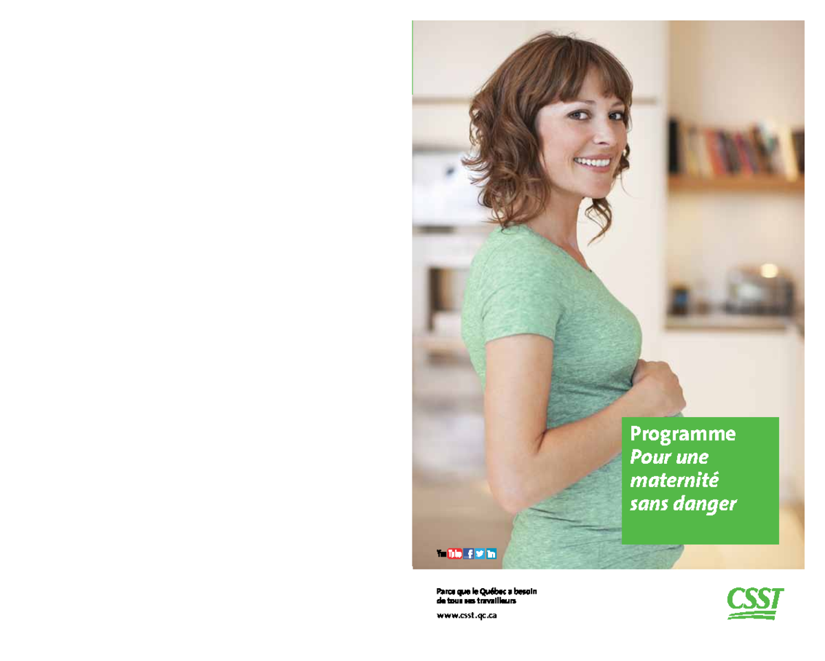 Programme Maternité Sans Danger - Programme Pour une maternité sans ...