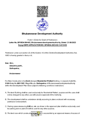 Drawing Manual Odisha OBPS v1 - Table of contents 2. Guidelines for ...