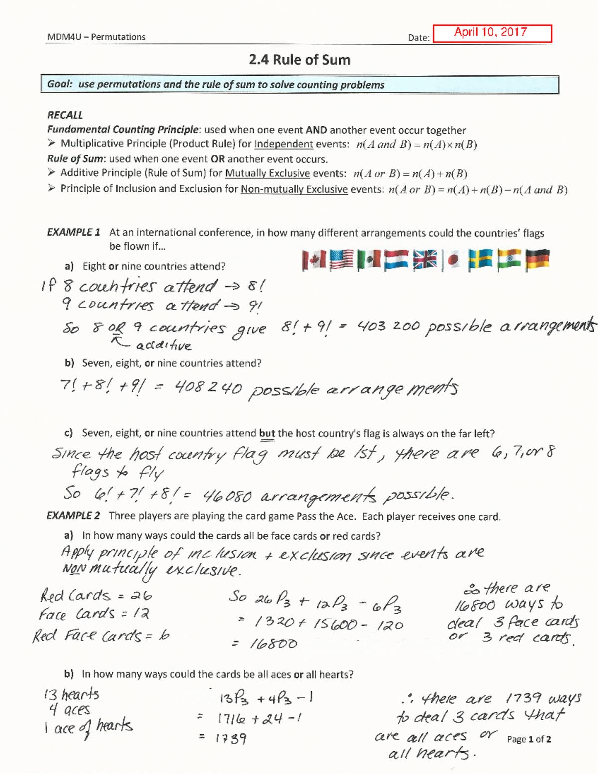 2-04 Rule Of Sum - Studocu