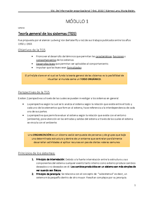 Resumen SIO M3 Y M4 - SIO (M3-L1) LOS SISTEMAS ADMINISTRATIVOS: Un sistema administrativo puede ...