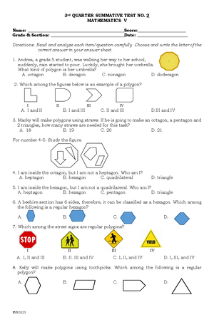 MATH 5 DLL Q1 visualizes multiplication of fractions using models. doc ...