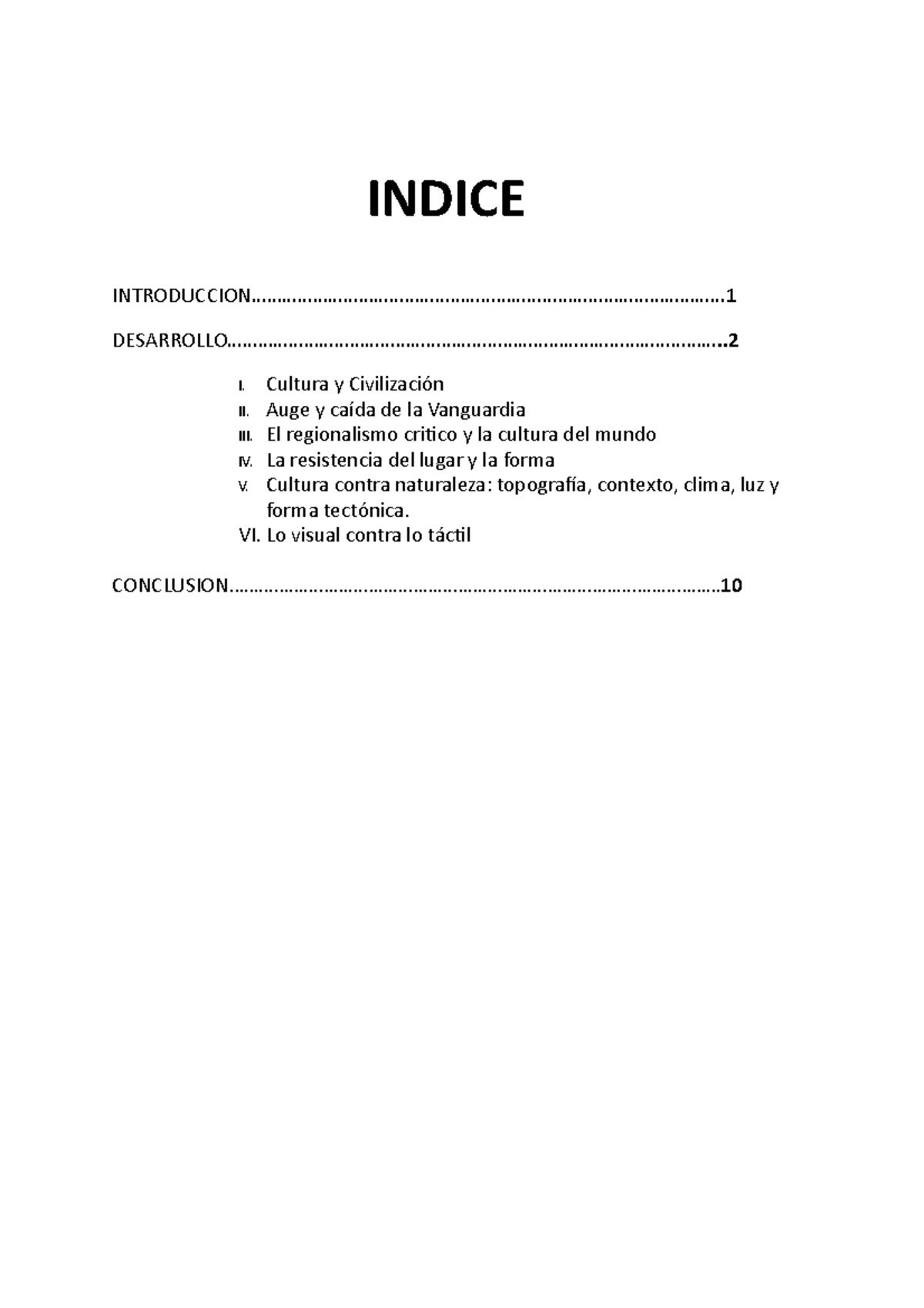 Ensayo kenneth frampton - INDICE INTRODUCCION - Studocu