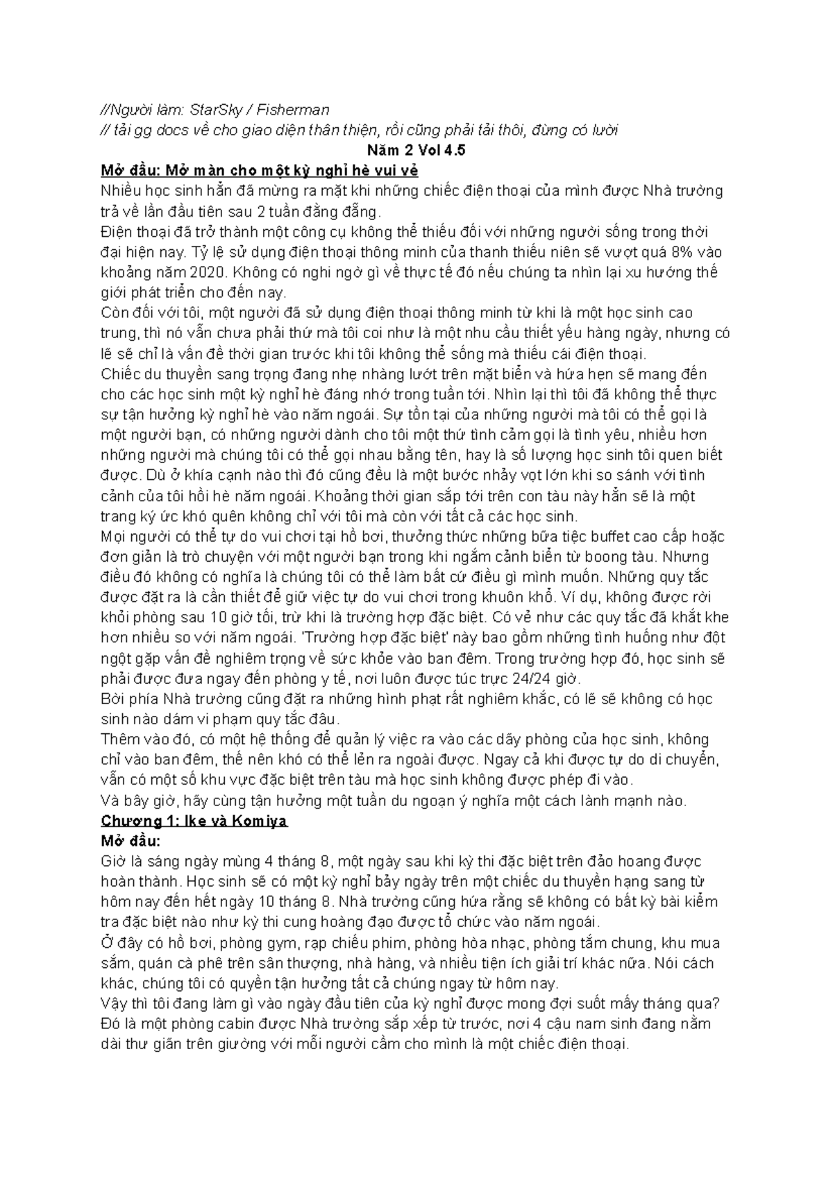 COTE 2nd Year Vol 4.5 (public) - //Người làm: StarSky / Fisherman ...