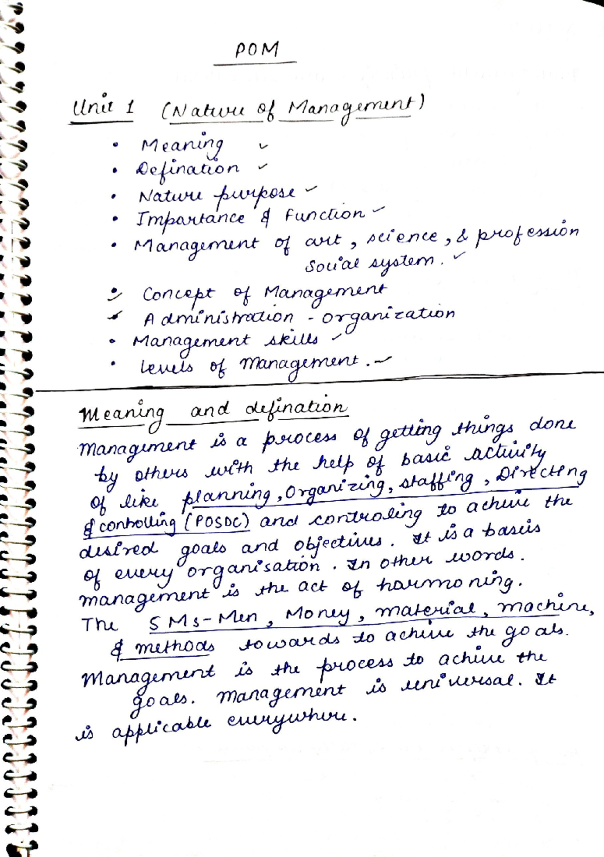 Unit 1 management 20-Jan-2023 14-11-31 - Principle of Management - Studocu