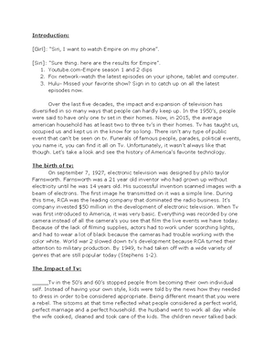 Tv back then compared to now - Television's Impact on American Society ...