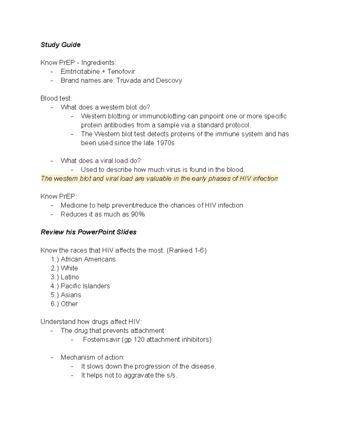 HIV and Medications Study Guide - Study Guide Know PrEP - Ingredients ...