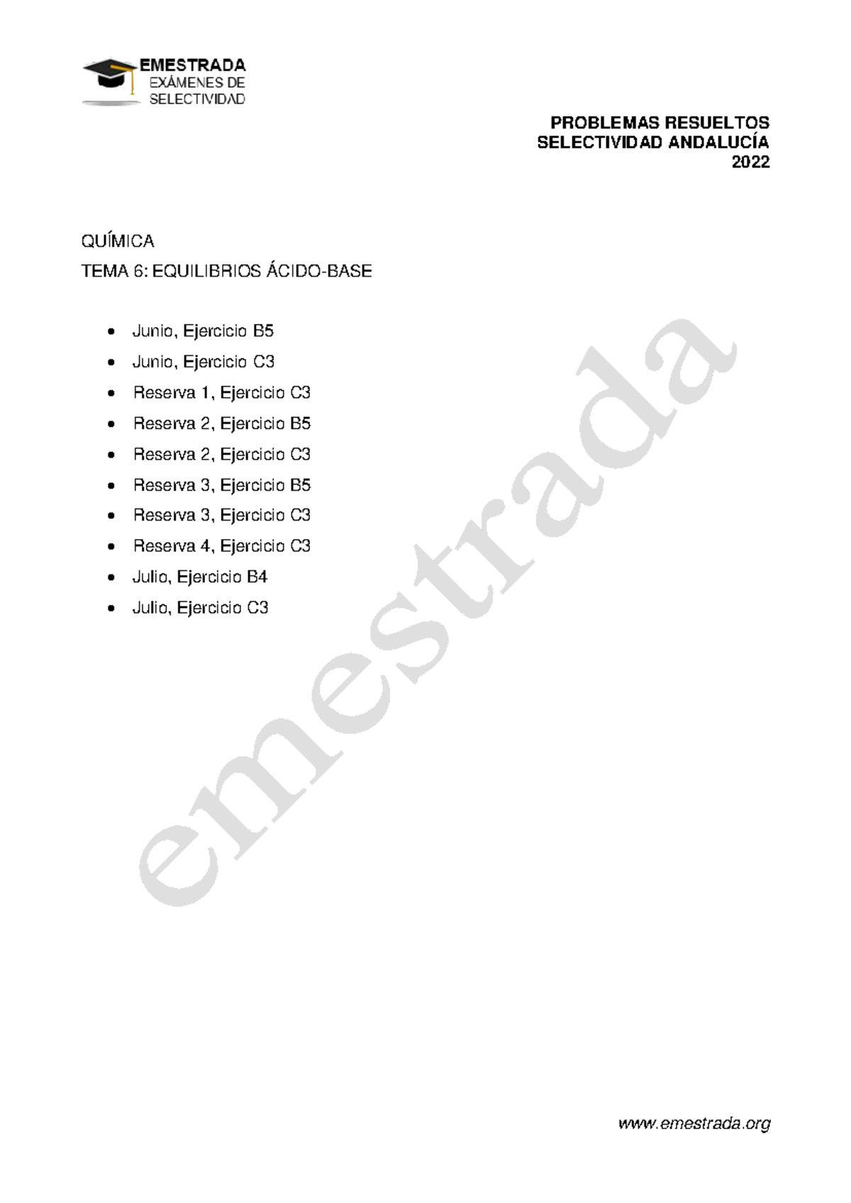 QUIM-T6-2022 - kdkd - PROBLEMAS RESUELTOS SELECTIVIDAD ANDALUCÍA 2022 ...