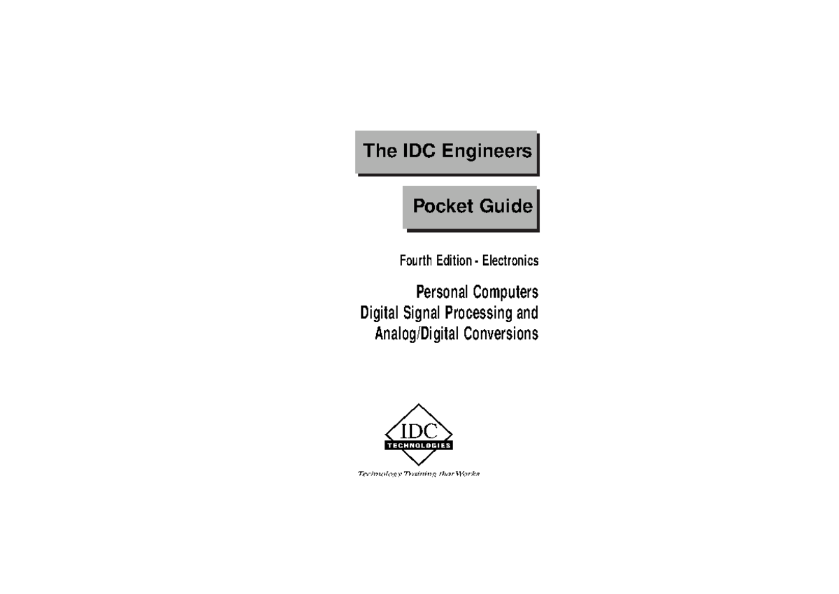 The IDC Engineers Pocket Guide 4 Electronics 4th Edition - The IDC ...