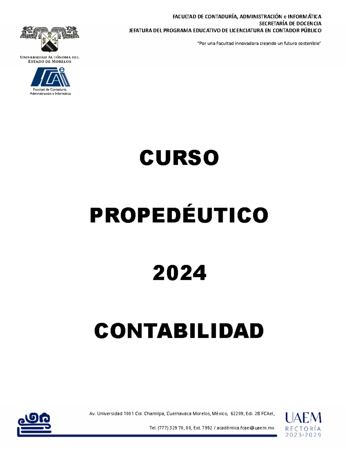 C.P. Contabilidad 2024 - SECRETARÍA DE DOCENCIA JEFATURA DEL PROGRAMA ...