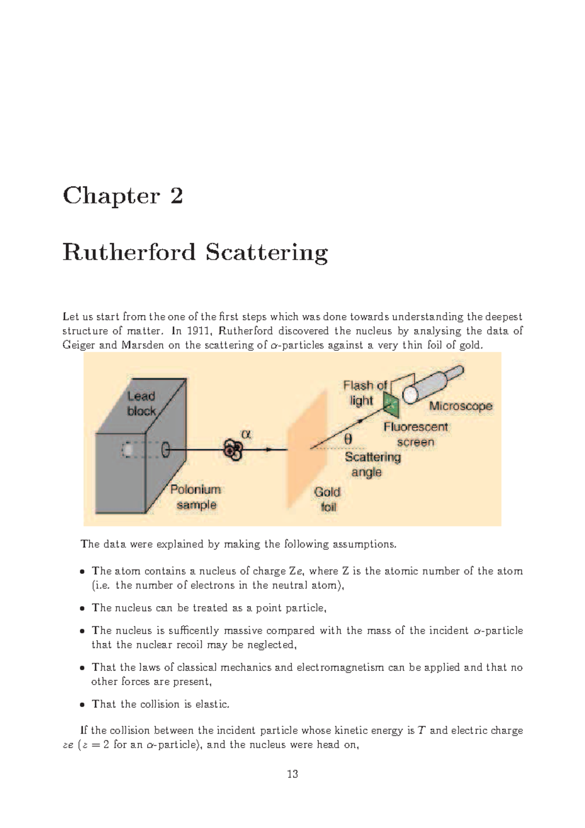 02 rutherford scattering state - Chapter 2 Rutherford Scattering Let us ...