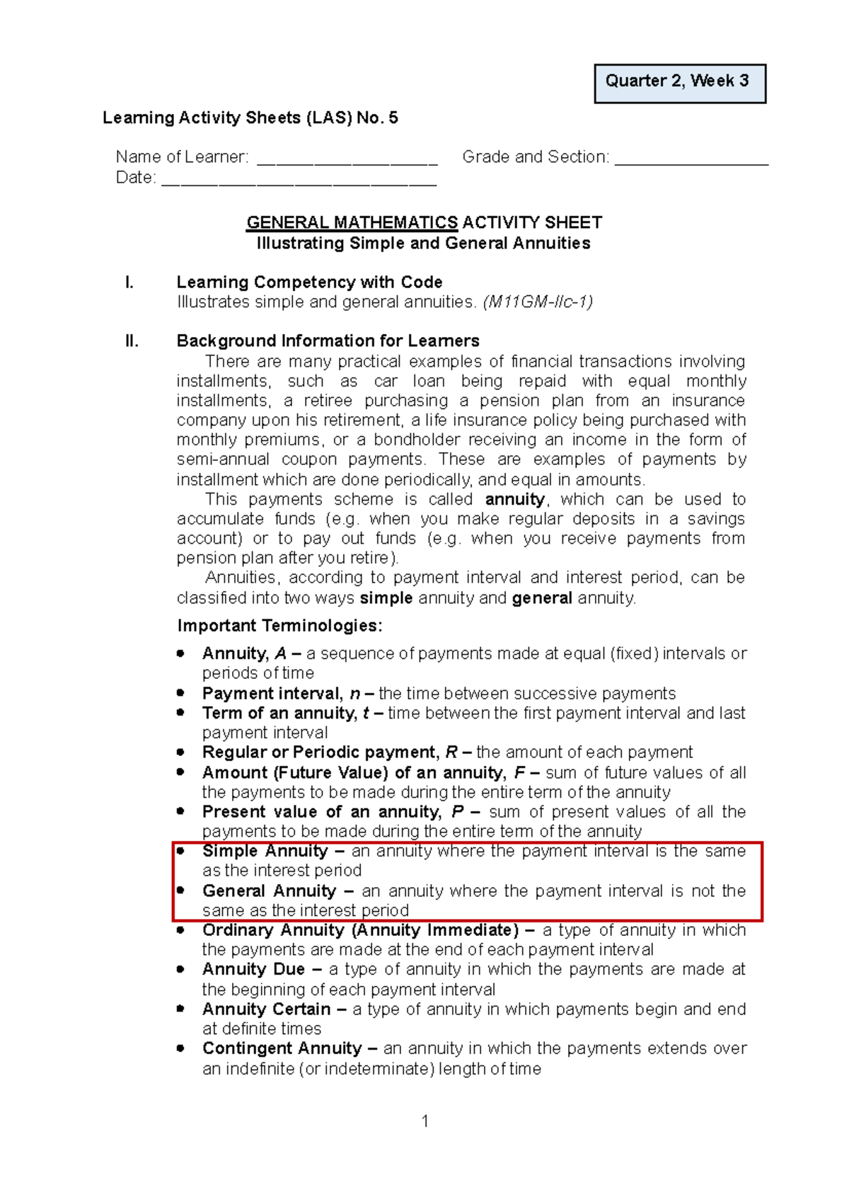 GM Q2 LAS-5the real world is into you MATH - Bachelor of Science in ...