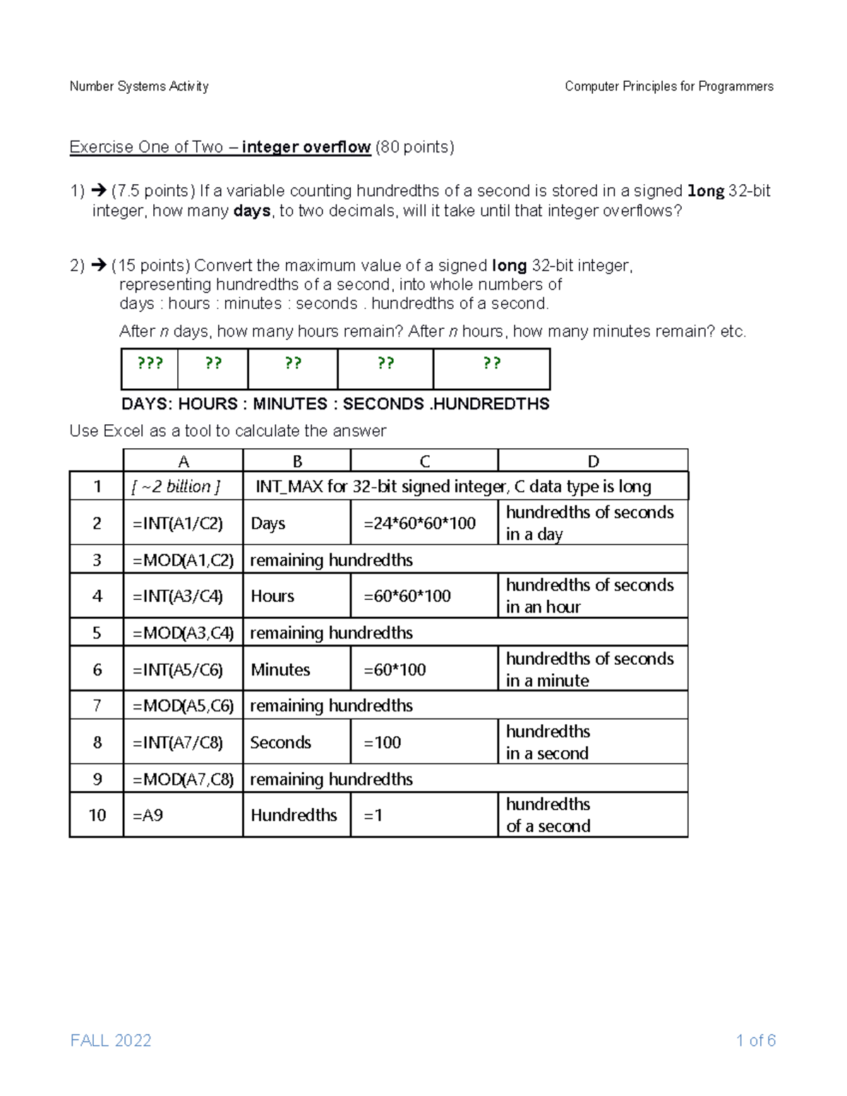 CP4P Number Systems Activity Instructions Exercise One Of Two cp4p-number-systems-activity-instructions-exercise-one-of-two