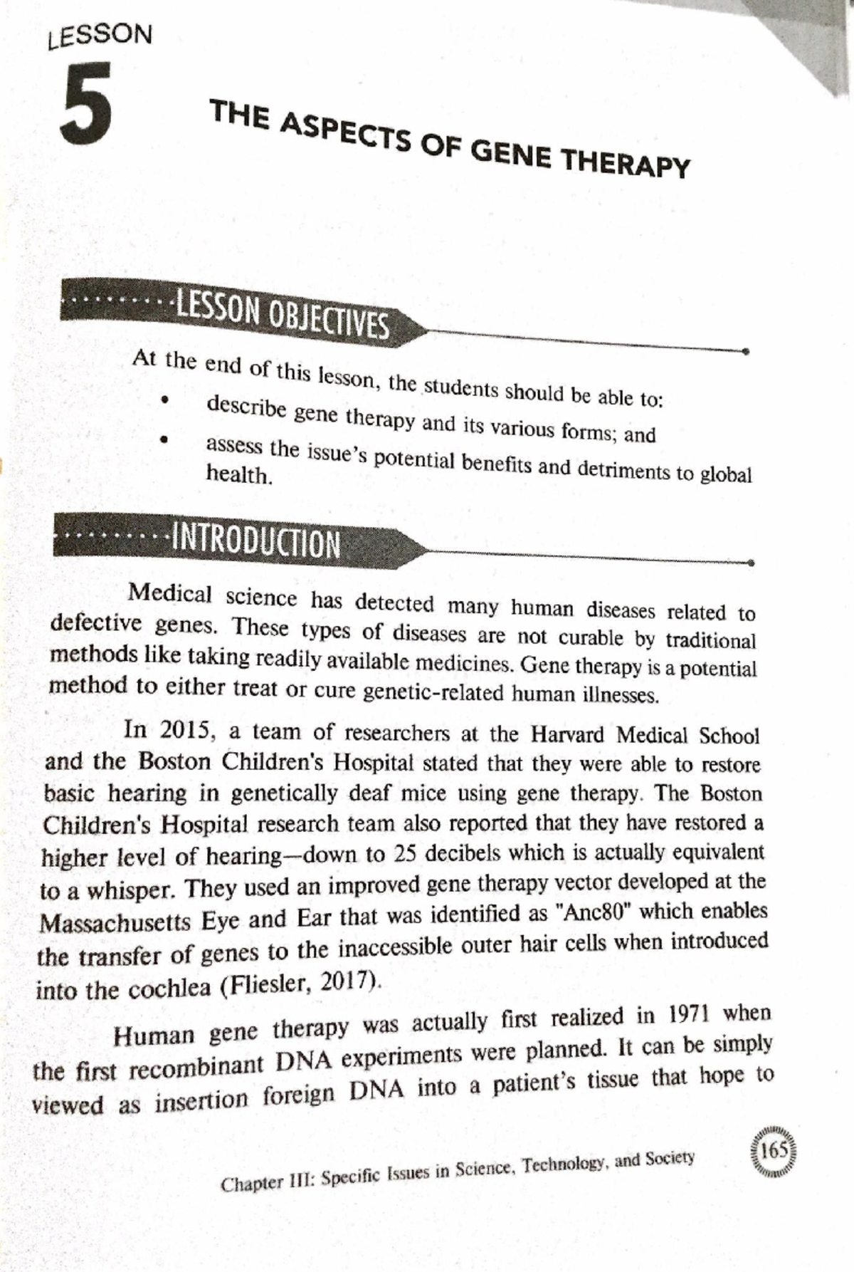 STS Chapter 3 Lesson 5 and 6 - Education, Secondary - Studocu