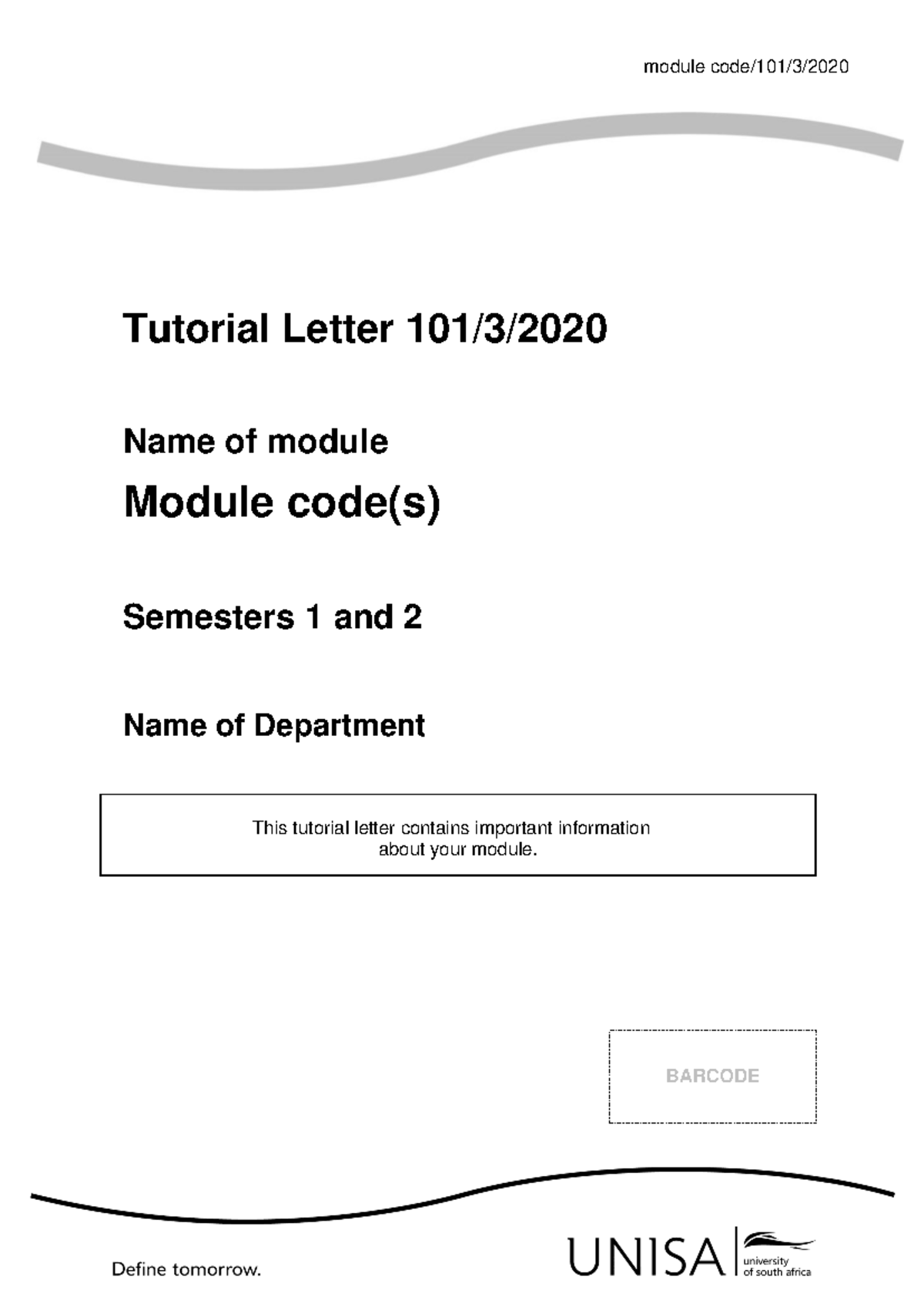 LCP Question paper-converted - module code/101/ 3 / 2020 Tutorial ...