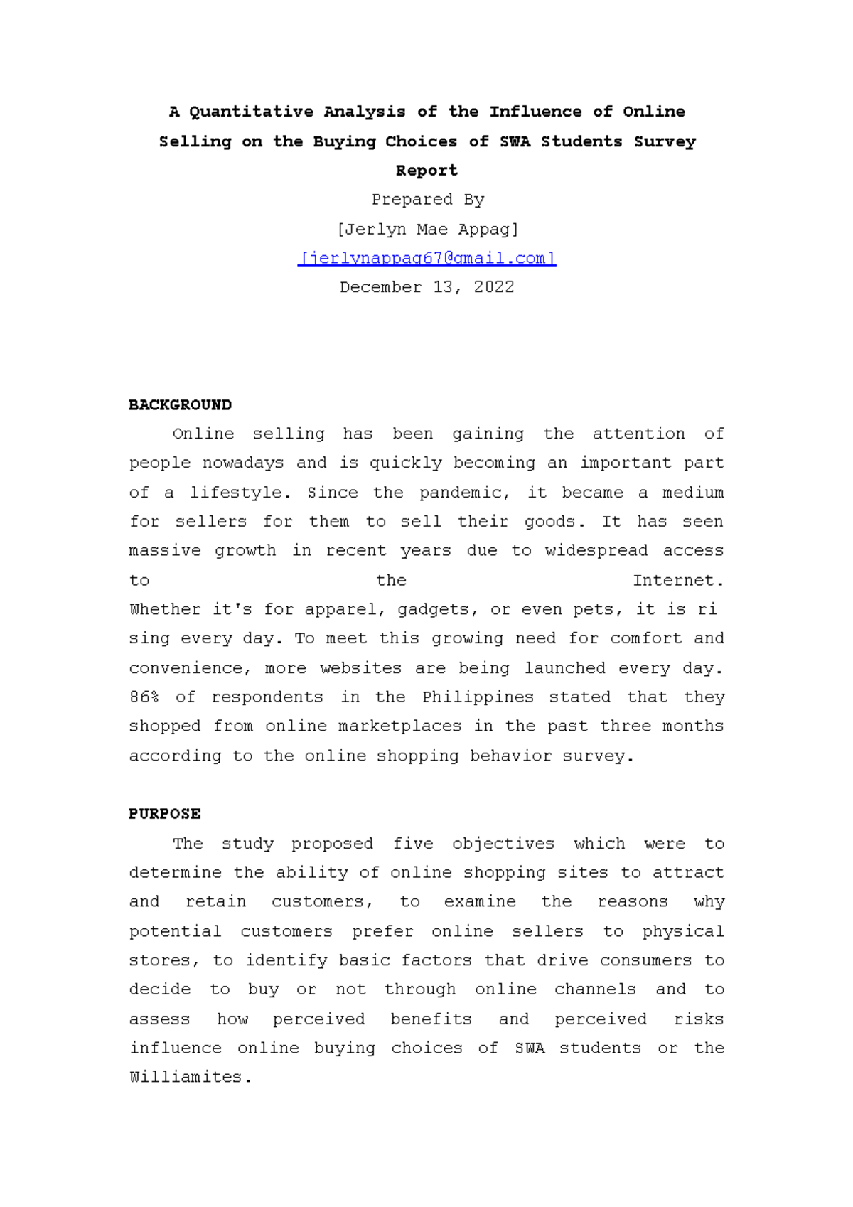 EAPP Survey Report - English - A Quantitative Analysis of the Influence ...