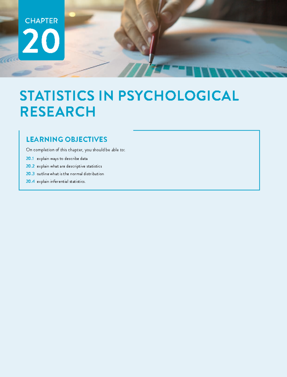 Chapter 20 - Statistisc IN Psychological Research - STATISTICS IN ...