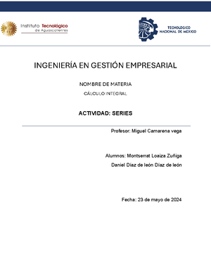 Series finitas e infinitas - INGENIERÍA INDUSTRIAL Calculo Integral ...