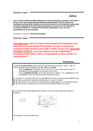 1-Funciones - FUNCIONES - Funciones TeÛrico Tanto en la naturaleza como ...